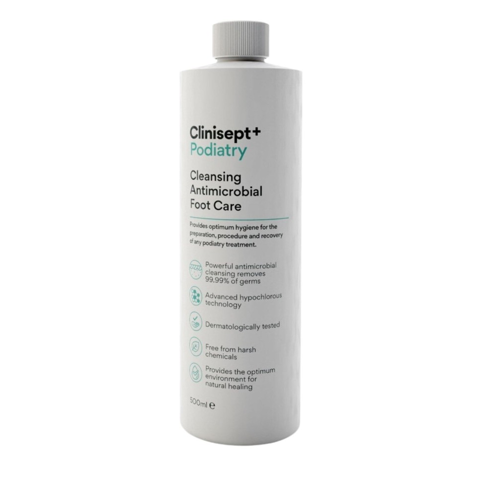 Clinisept+ Podiatry, Cleansing Antimicrobial Foot Care - 500ml