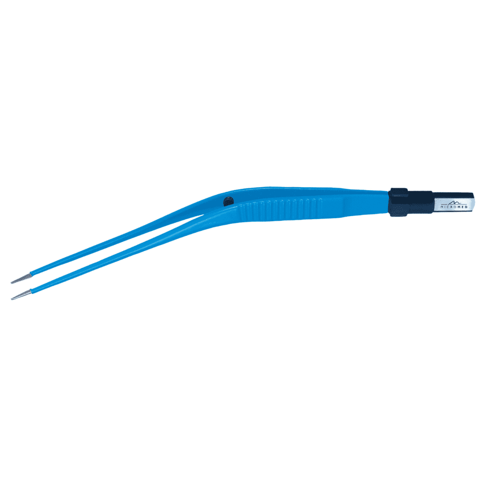Bipolar Forceps | Inside bent 5mm wide 115mm length with 2 pin plug