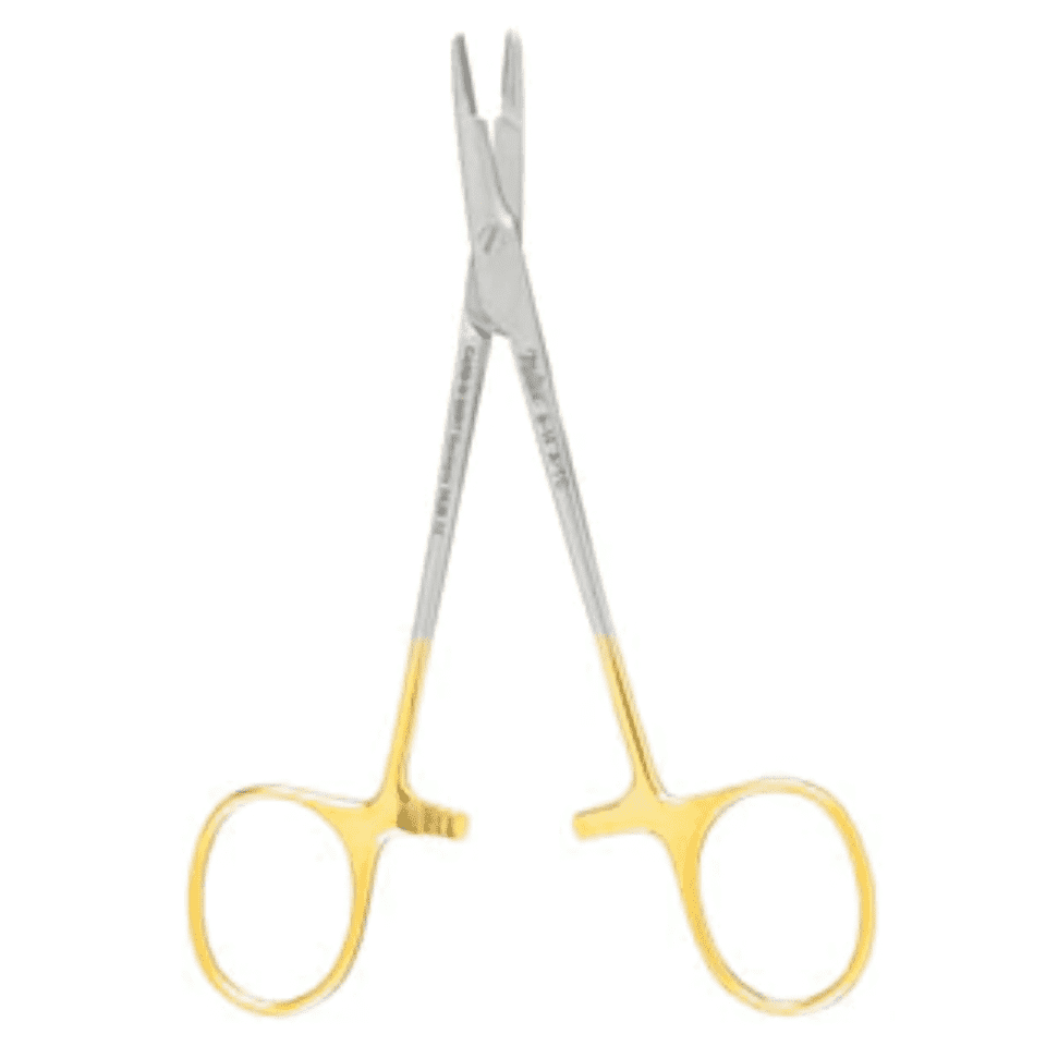 Olsen-Hegar Needle Holder - Suture Scissors 12.1cm serrated jaws, extra ...